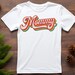Mommy Word Embroidery Design – Retro Text Machine Embroidery File - Etsy