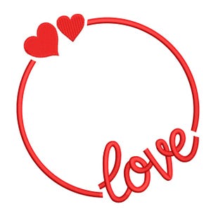 Love Heart Frame Embroidery Design– Romantic Embroidery Design File - Etsy