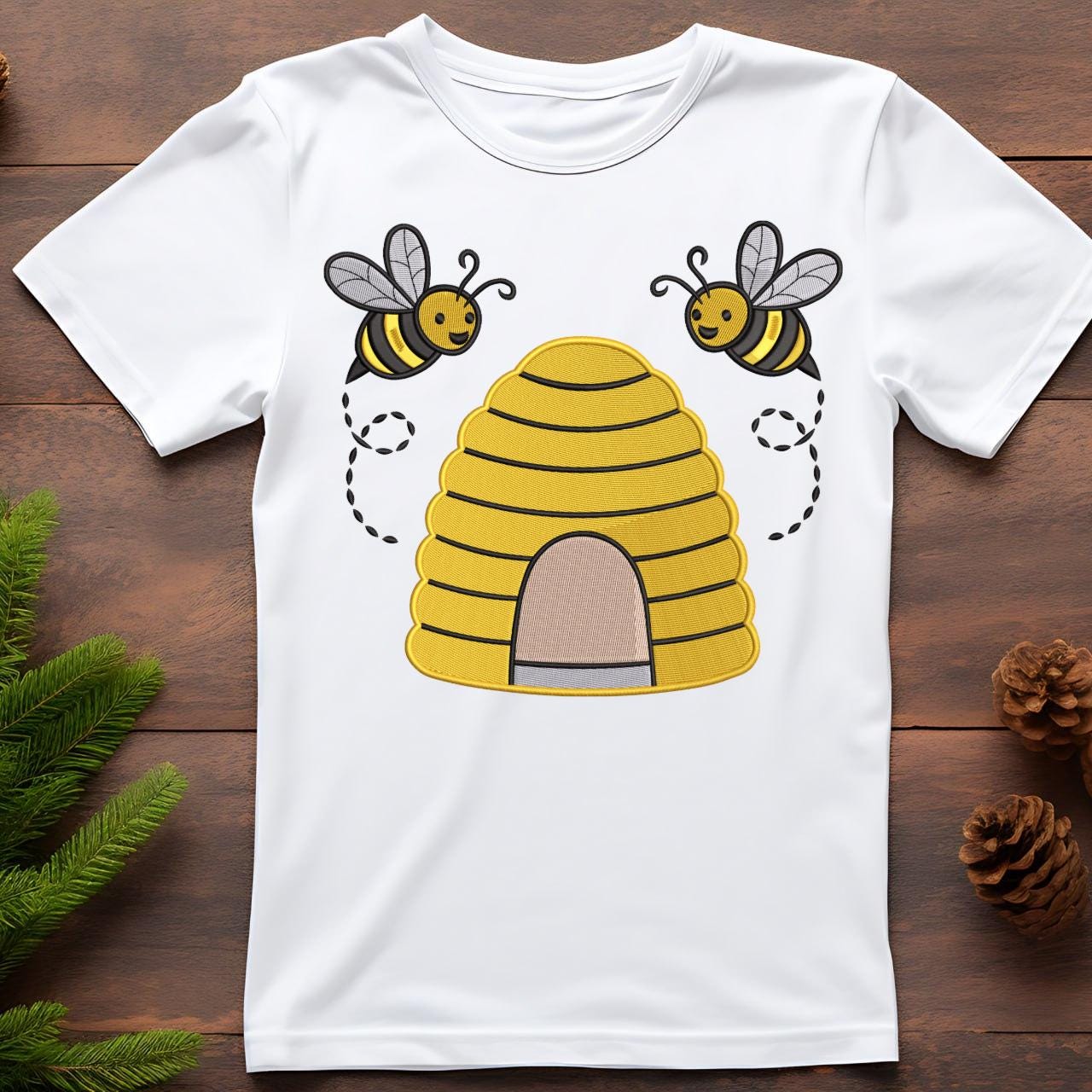Bees & Beehive Embroidery Design– Cute Kids Machine Embroidery Design ...