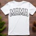 MAMA Embroidery Design, Varsity Mom Text Machine Embroidery File, Bold ...