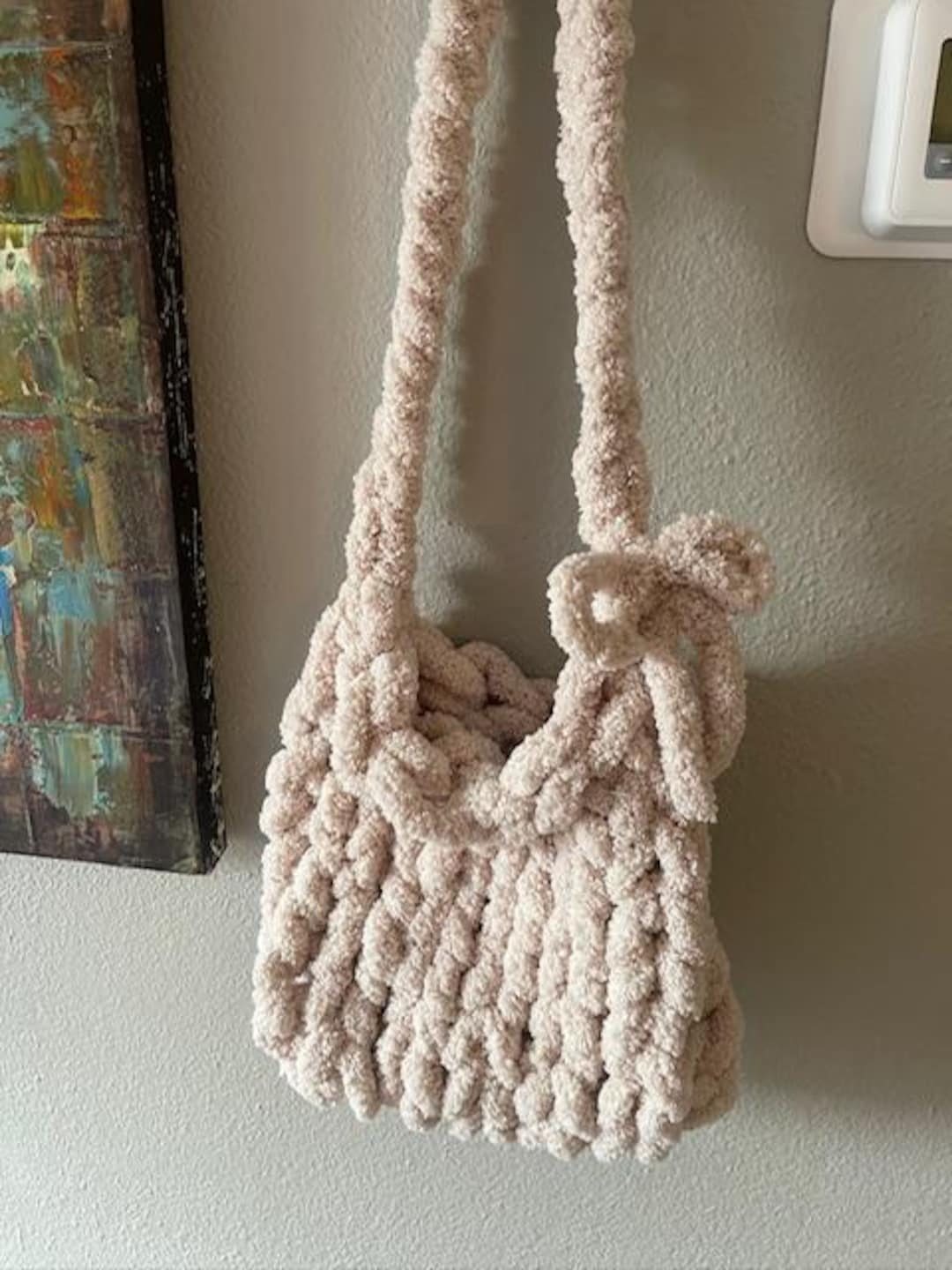 Crochet Chunky Yarn Tote Bag - Etsy