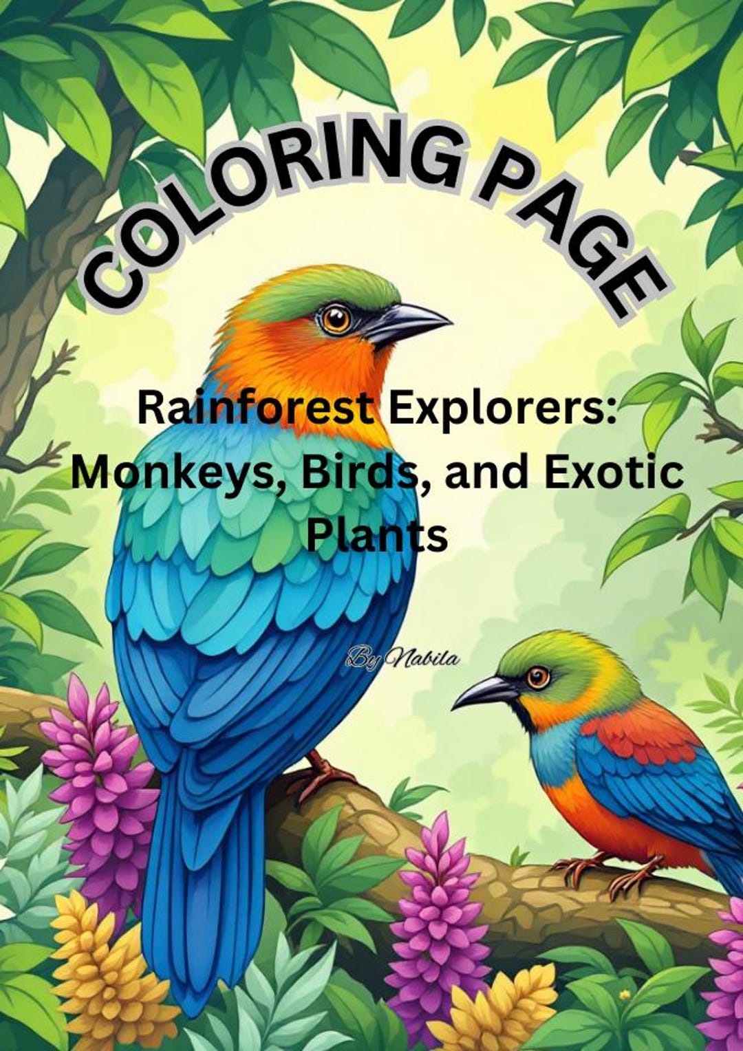 Magical Adventure Coloring Page Engaging DIY Activity for All Ages ...