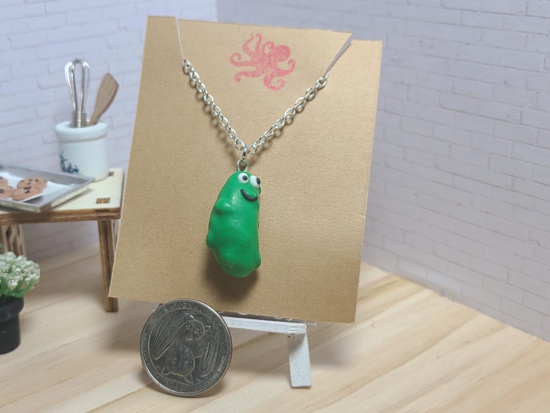 Pickle Necklace - Etsy