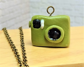 DSLR Camera Pendant, Camera Jewelry, Camera Necklace, Polymer Clay ...