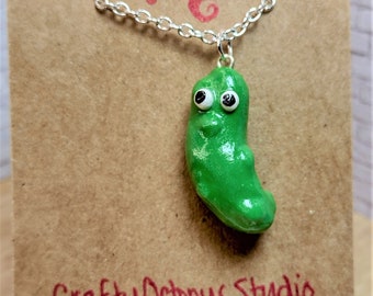 Pickle Necklace - Etsy