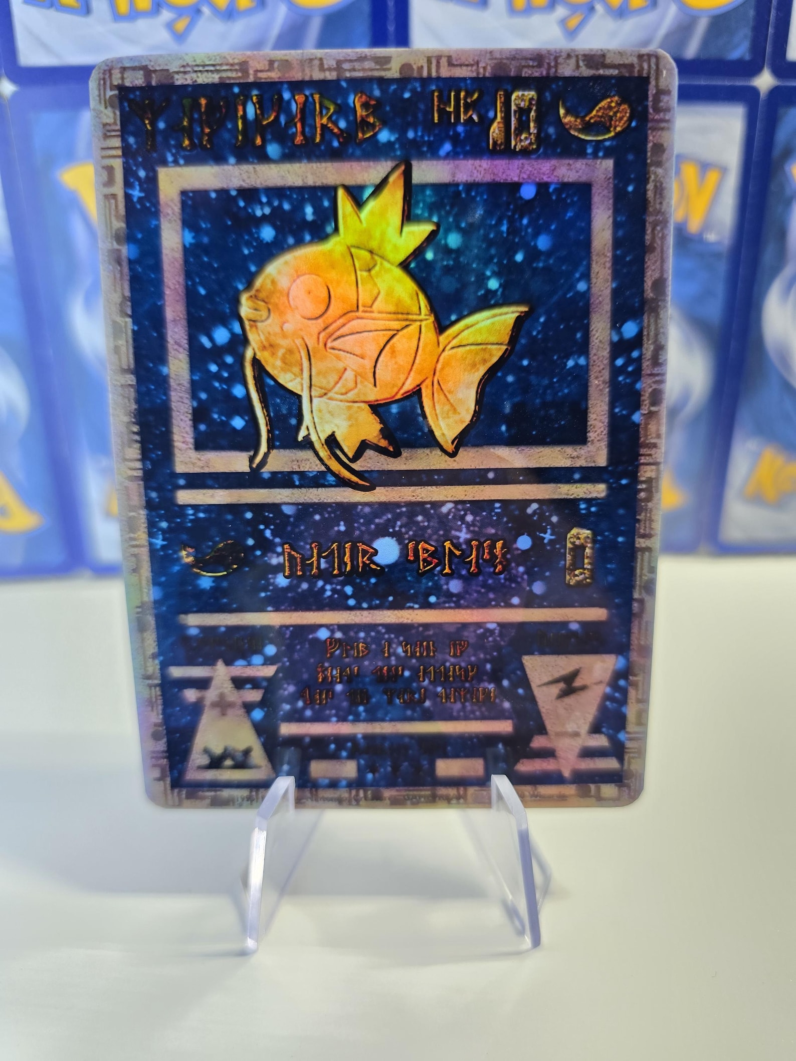 Holographic Ancient Pokemon Cards Proxy Replicas, Drop Down Card ...