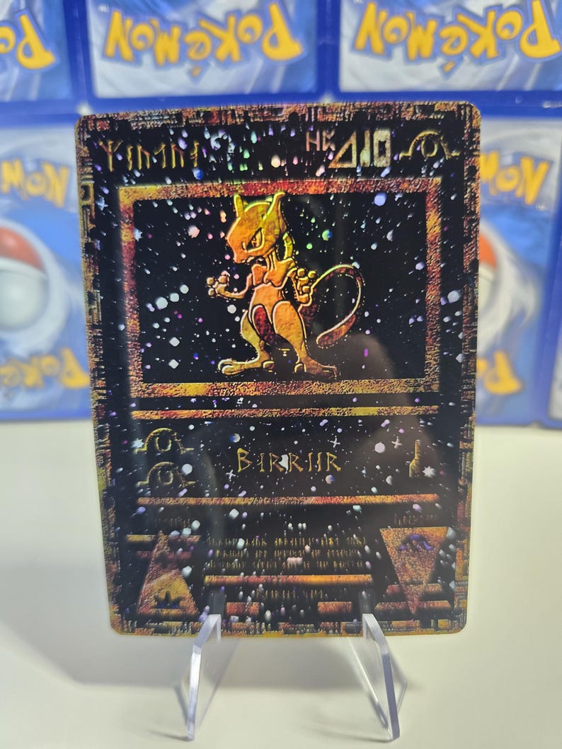 Holographic Ancient Pokemon Cards Proxy Replicas, Drop Down Card ...