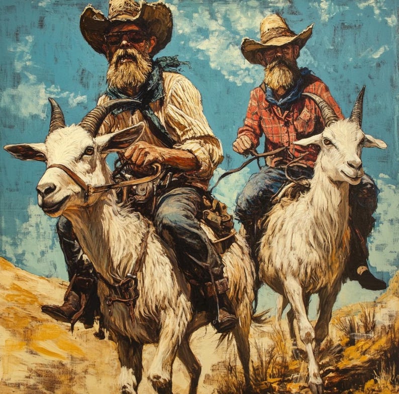 Hillbillies- Oil Painting on Canvas, Size 36x36 Inches, Large Wall Art ...