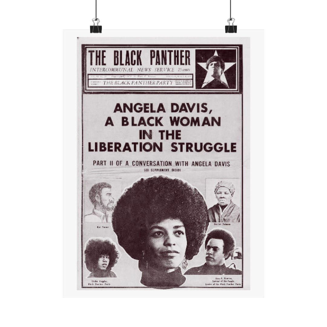 Angela Davis A Black Woman in the Liberation Struggle Vintage Flyer ...