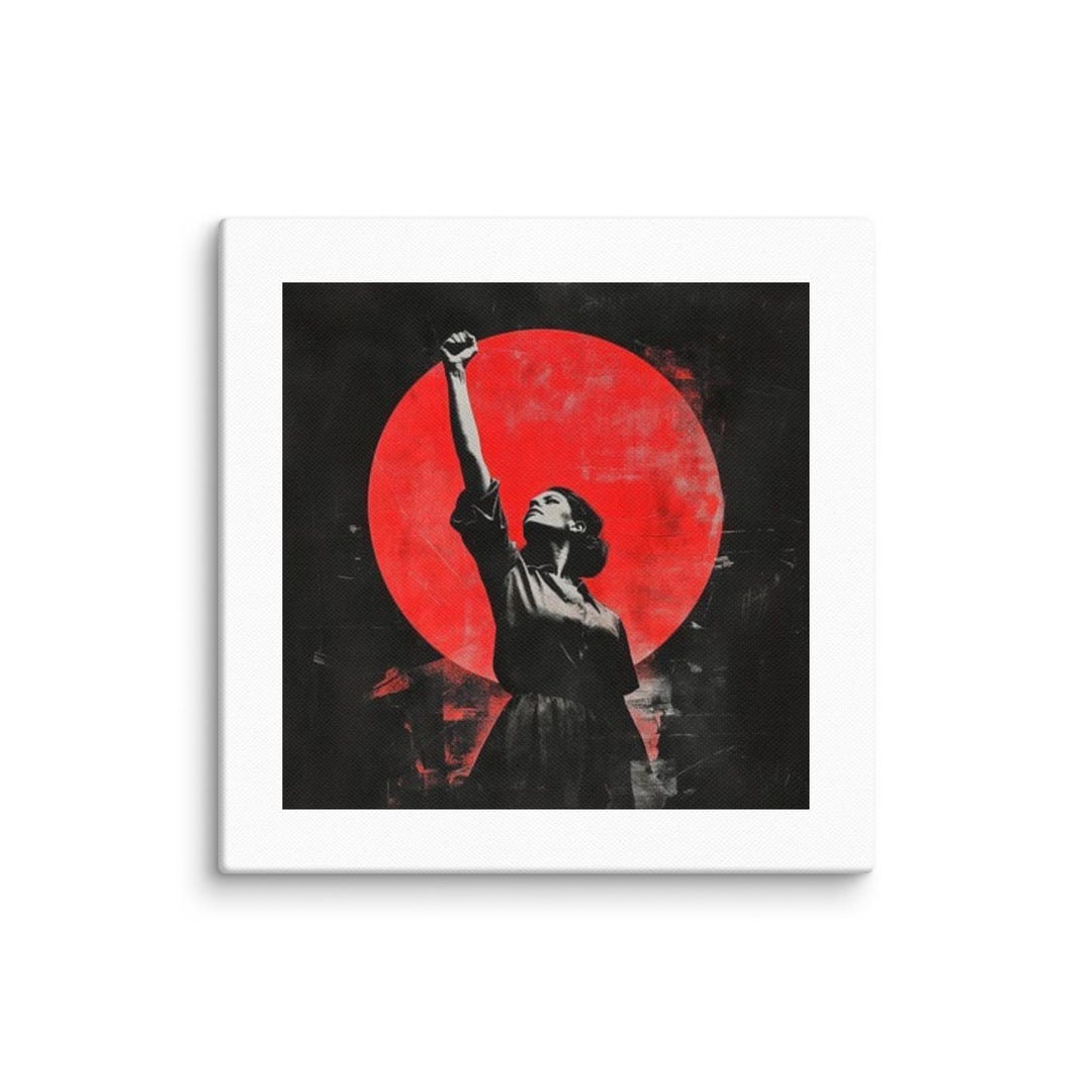 Female Activist Activism Feminist Protest Protester Red Black Social ...