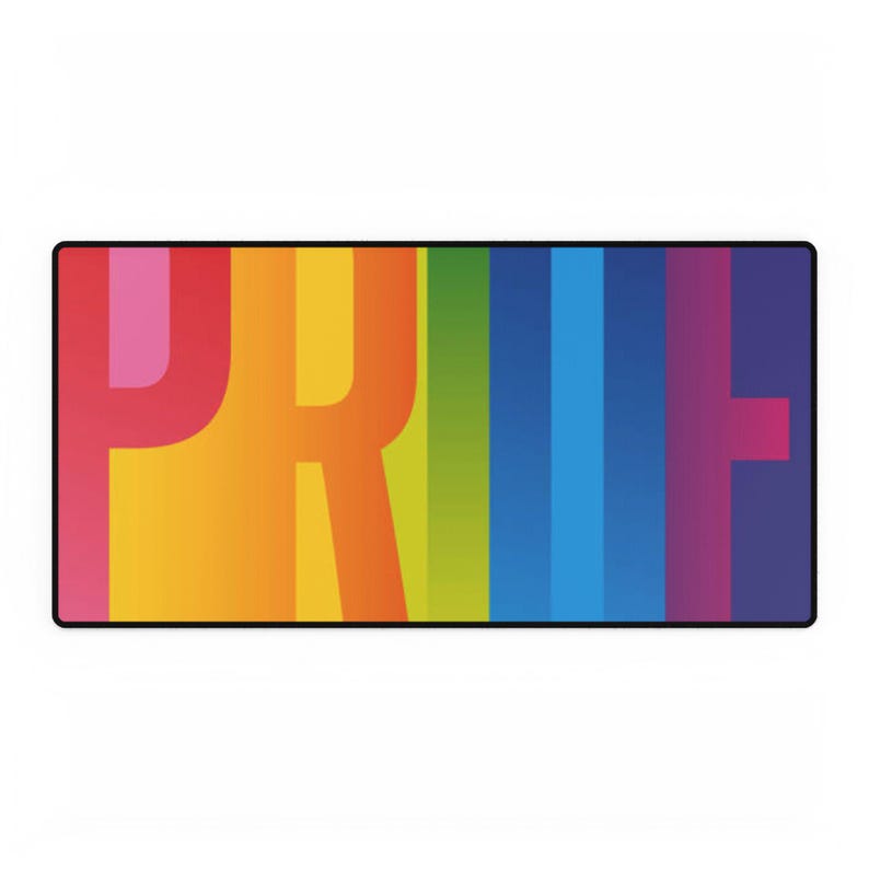 Rainbow Pride Desk Mat LGBTQIA+ Desk Accessory Colorful Work Mat LGBTQ ...