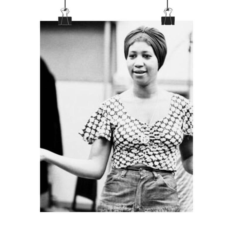Aretha Franklin Vintage Photo Poster Female Empowerment Music Wall Art ...