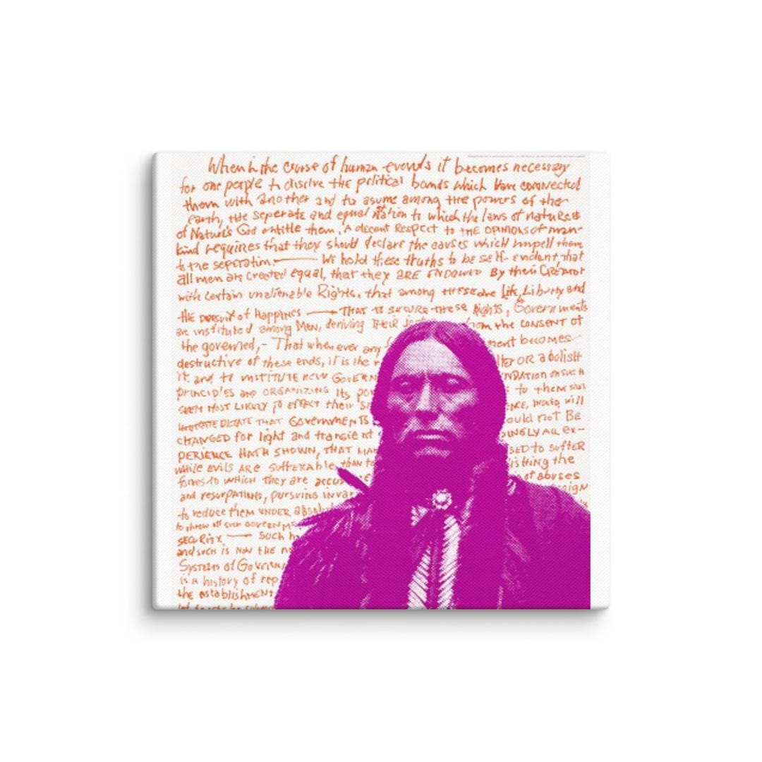 Native American Declaration of Independence Indigenous Wall Art ...