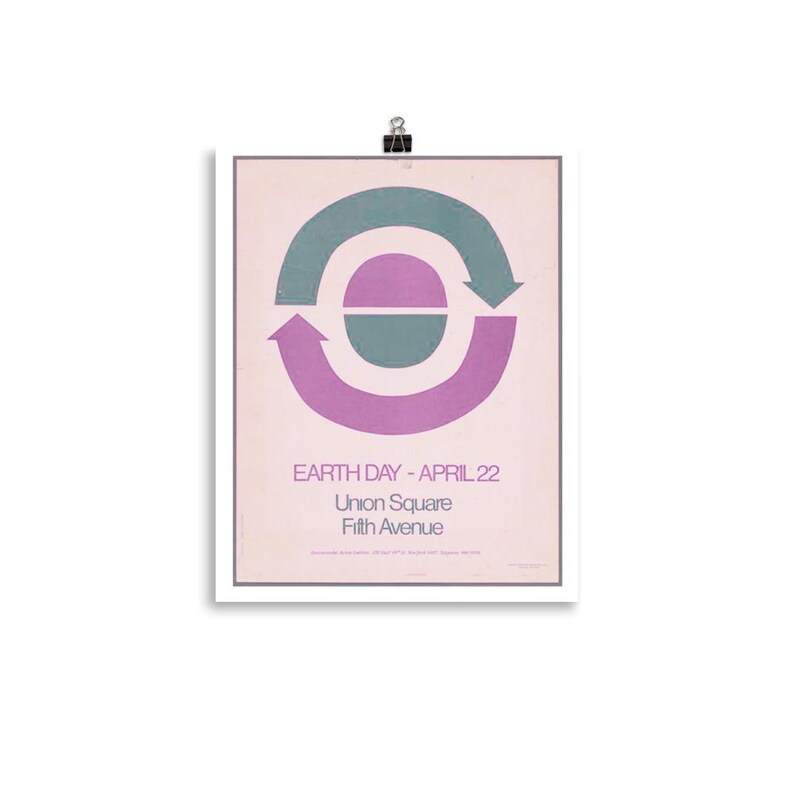 Earth Day April 22, 1970 Union Square Fifth Ave NYC New York Poster ...