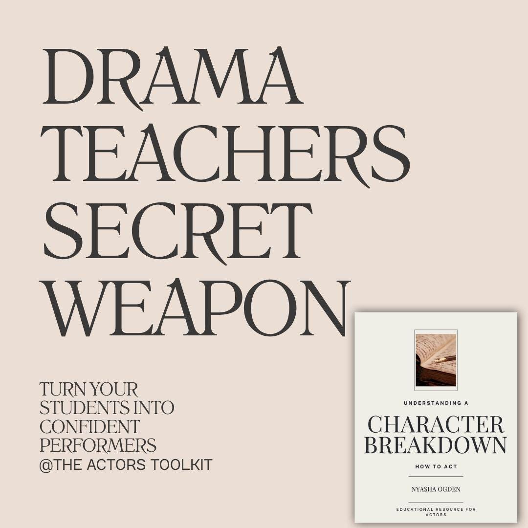 Teaching Character Breakdowns. Upskill Your Students- Drama Lesson ...