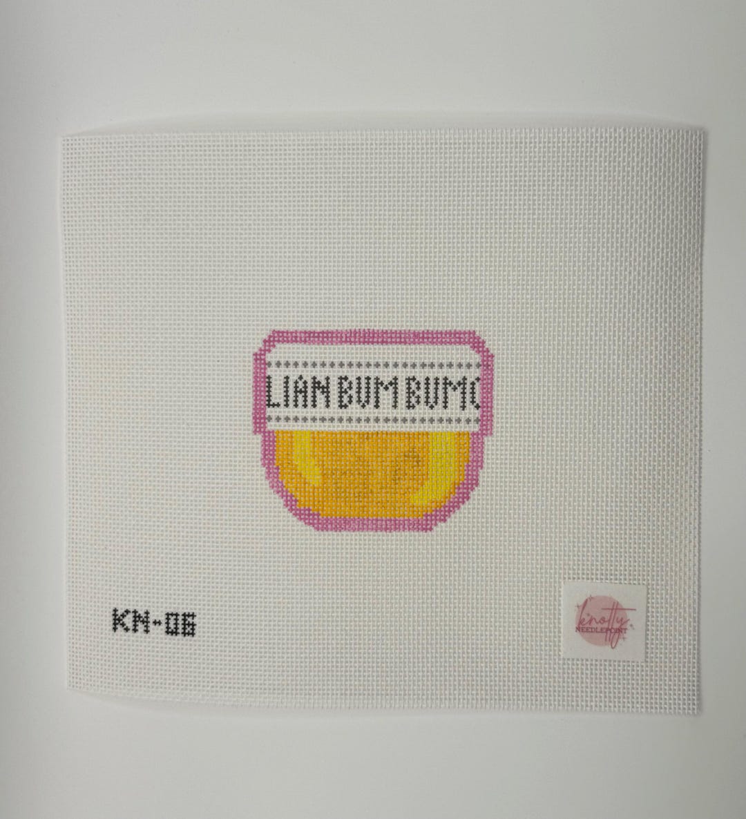 Bum Bum Cream Canvas, Small | Hand Painted Needlepoint Canvas, Made to ...