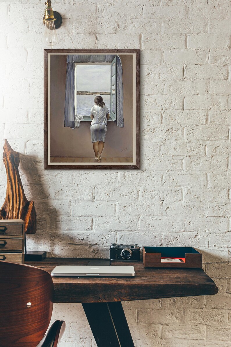 Young Woman at a Window by Salvador Dalí. Print Poster. the Artist's ...