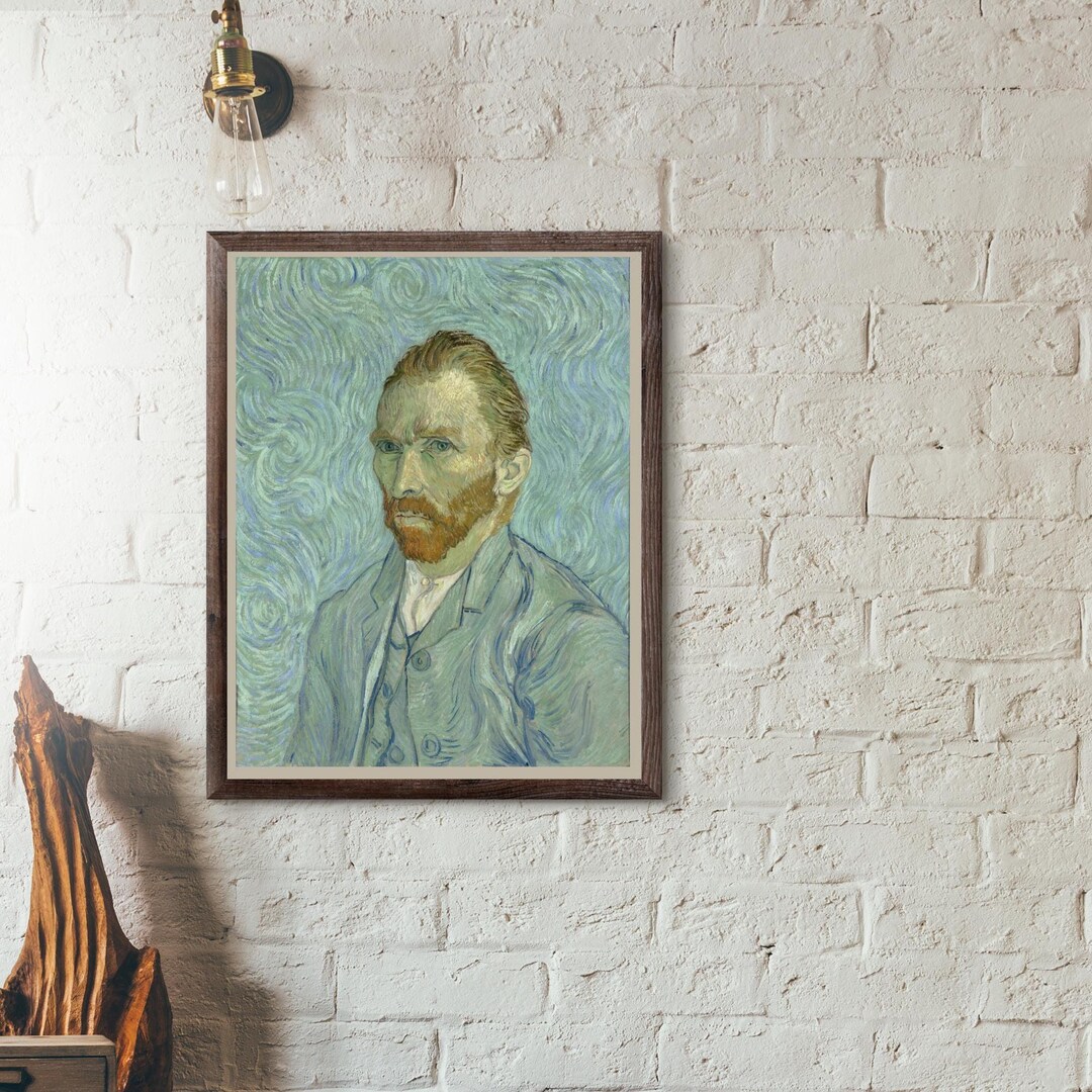 Van Gogh Self-portrait Exhibition Poster: Surrealist Art Print - Etsy