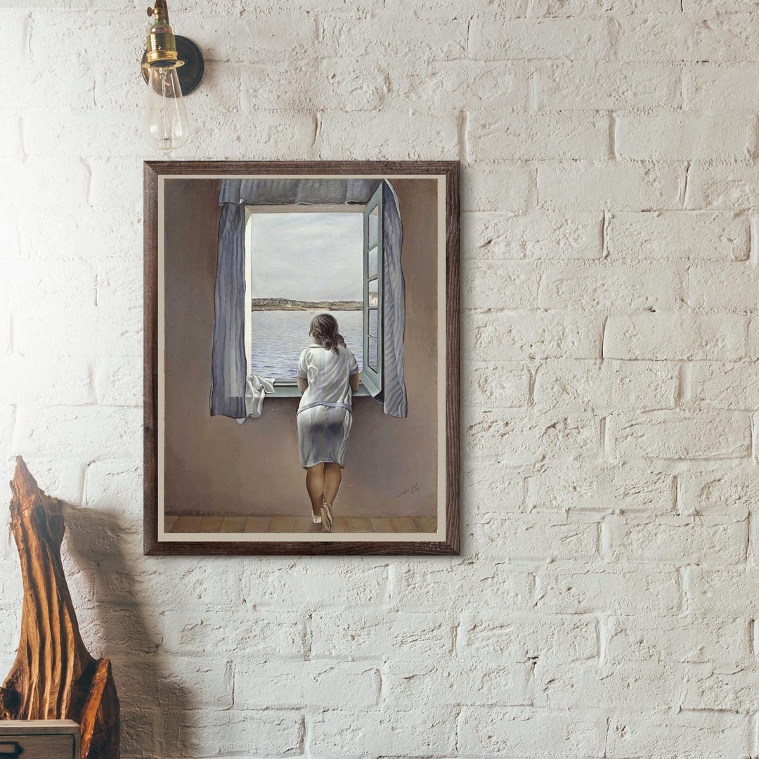 Young Woman at a Window by Salvador Dalí. Print Poster. the Artist's ...