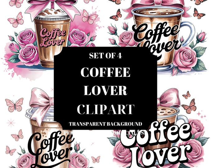 Eiskaffee Png, Kaffee Clipart Bundle, Blumen Kaffee Bundle ...