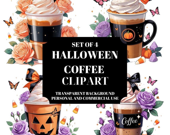Eiskaffee Png, Kaffee Clipart Bundle, Blumen Kaffee Bundle ...