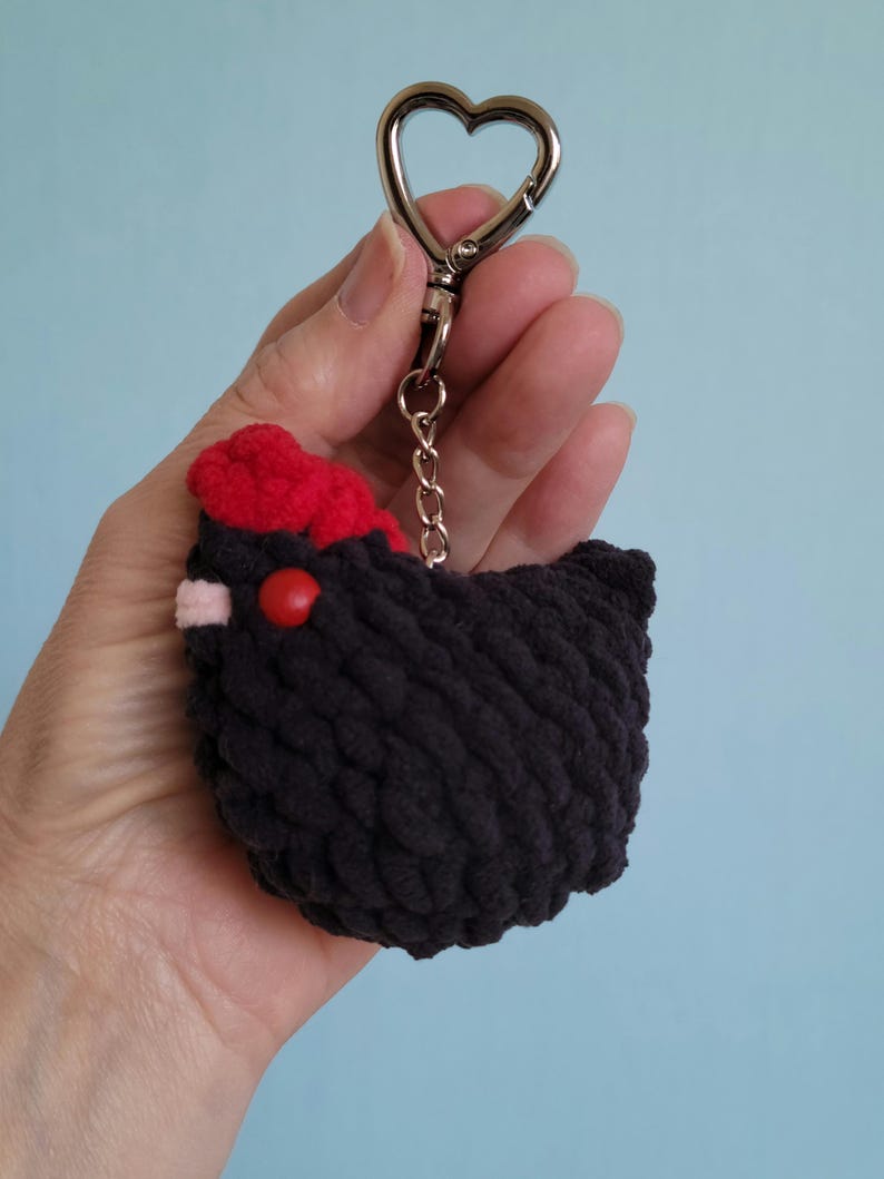 Stardew Valley Chickens Key Chains, Five Colors, Amigurumi, Crochet - Etsy