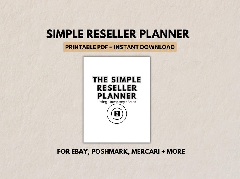 Reseller Planner Printable Listing Inventory Sales Tracker for Ebay ...