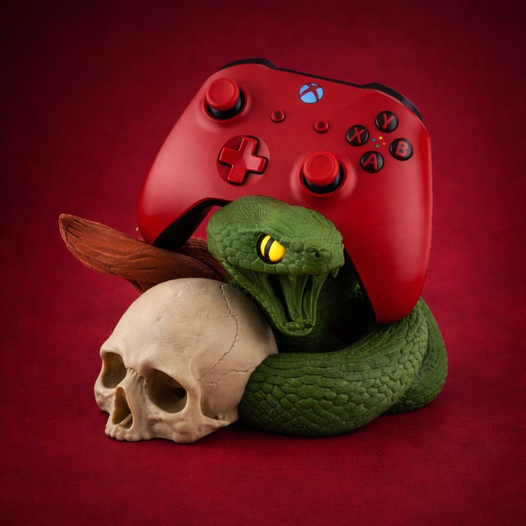 Snake Xbox Controller Stand 3D Printed Controller Holder Xbox Gaming ...