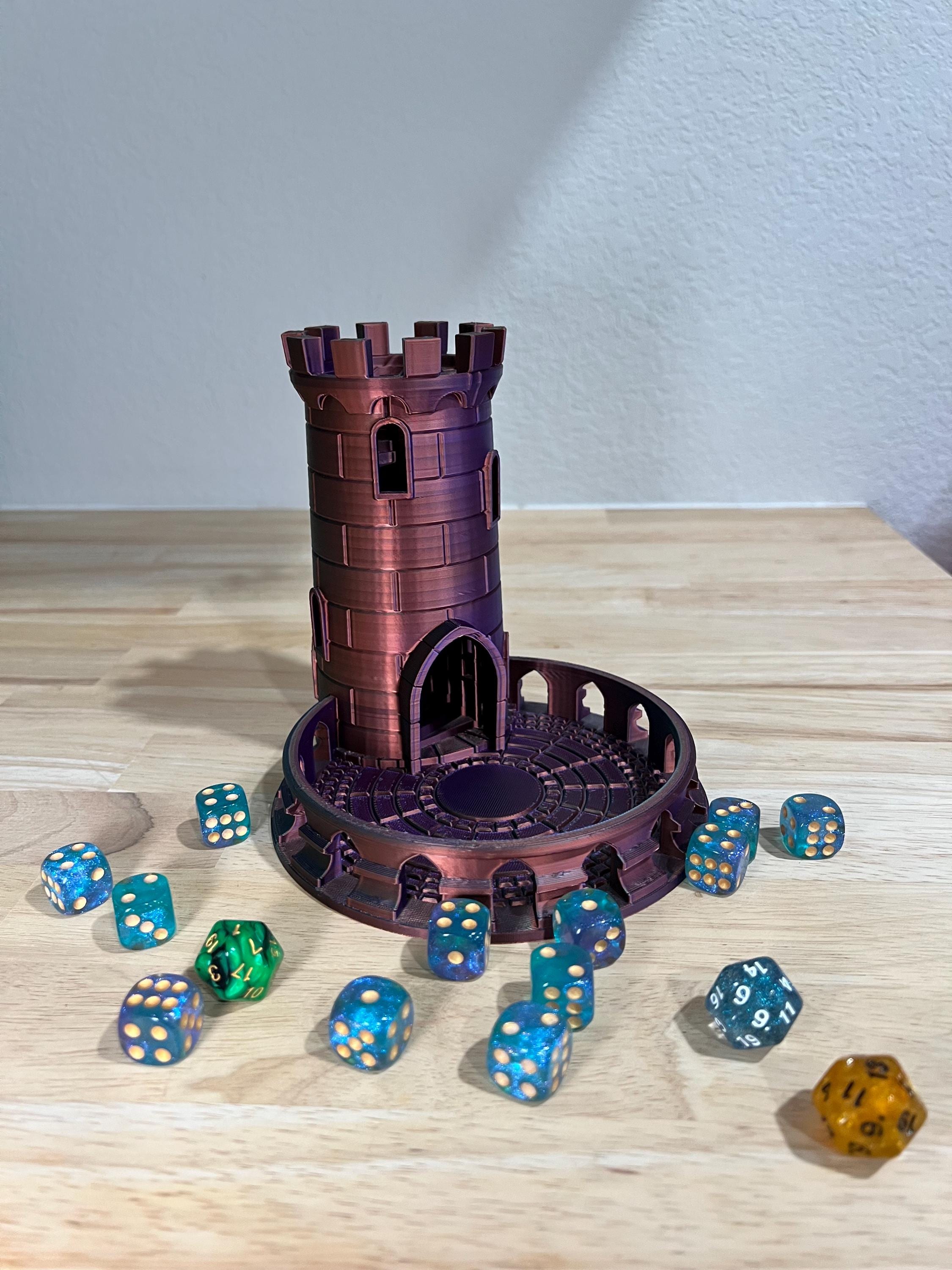 Castle Turret Dice Tower . 3D Printed - Etsy