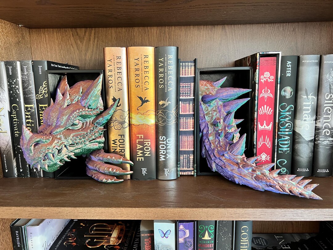 Dragon Head Book Nook: Fantasy Shelf Decor 3D Printed - Etsy
