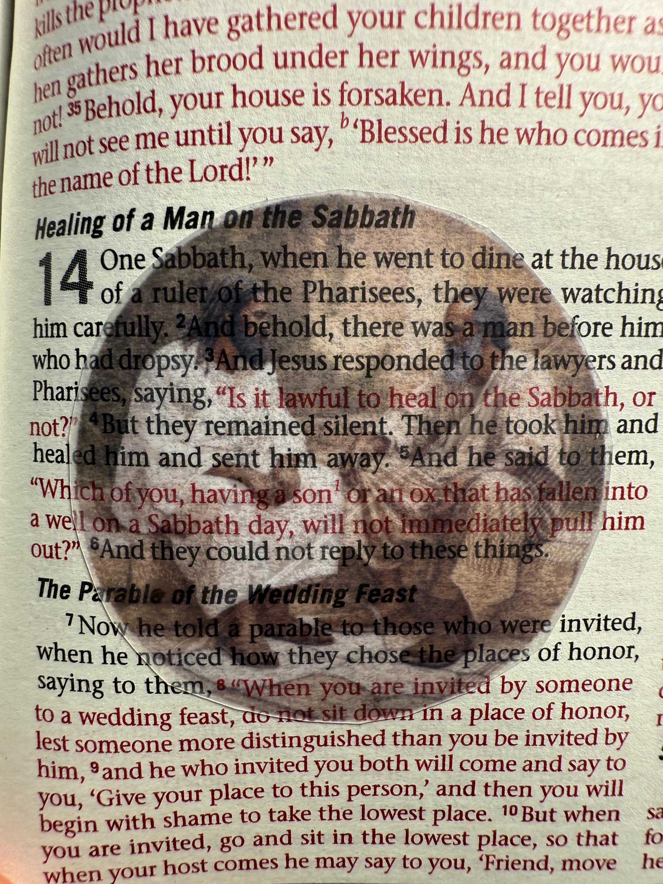 Jesus Christ Parables and Miracles - Clear Scripture Stickers - Etsy