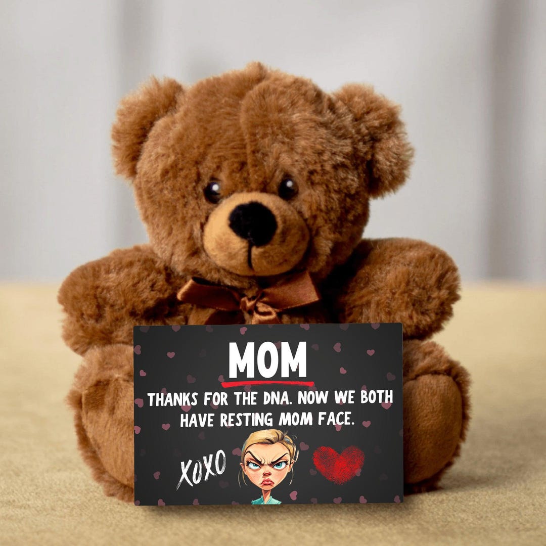 Teddy for Mom - Mom Face | Mothers Day Gift | Gift for Mom | Teddy Bear ...