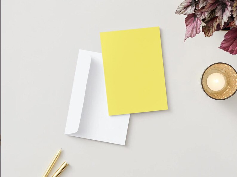 EID MUBARAK Folded Greeting Cards YELLOW Eid Card - Eid Cards - Eid ...