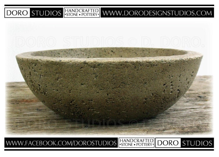 Rustic Look Handcrafted Bowl, Home Decor, 9.75" Bowl, Stone Pottery - Etsy