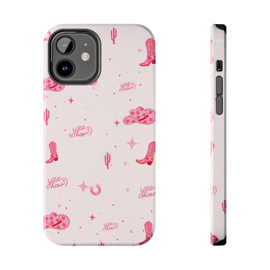 Pink Cowgirl iPhone Case, Cowgirl Phone Cover, Durable Phone Protector ...