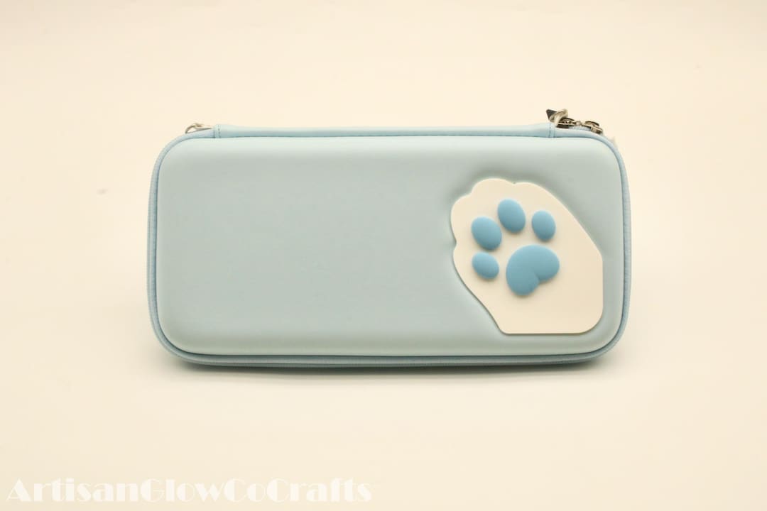 Blue Cute Cat Paw Switch / Switch Lite / Switch OLED Case - Cute Cat ...