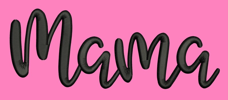 Mama Embroidery Design: 2 Sizes, Machine Embroidery Design Files ...