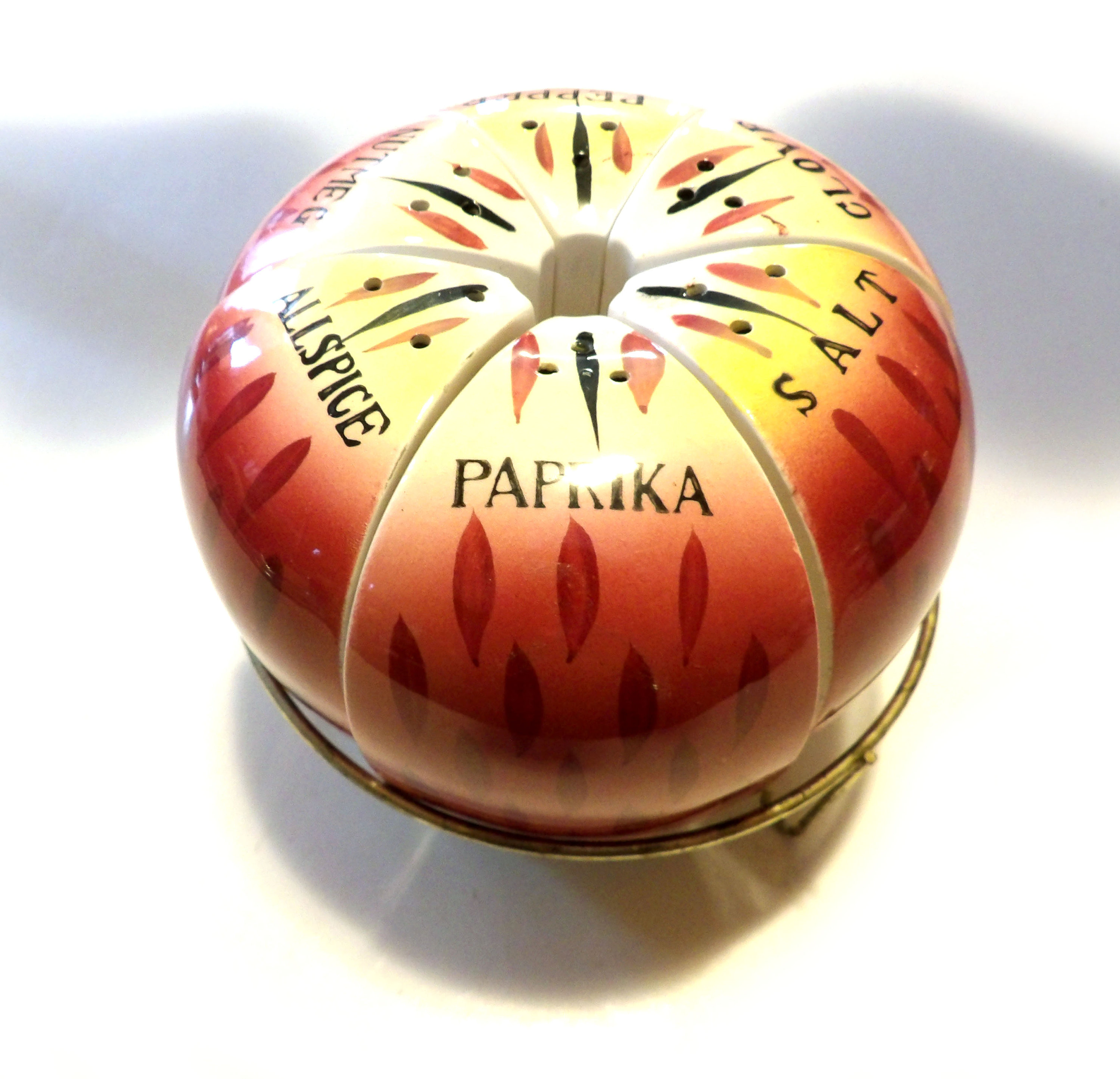 Vintage Apple Shaped Spice Rack Carousel Salt Pepper Spice - Etsy