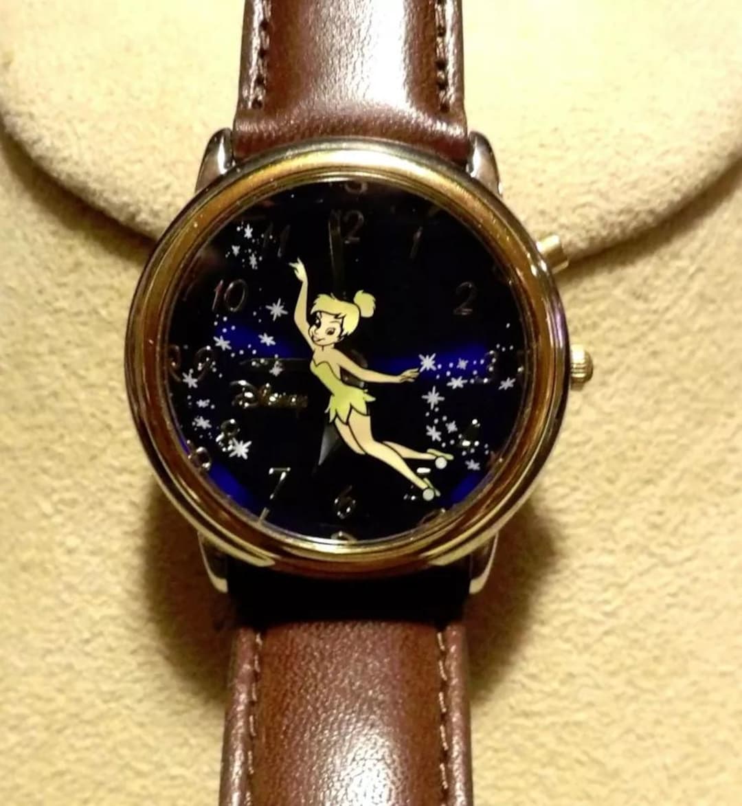Vintage Disney SII Tinkerbell Animated Fluttering Fairy Wings Watch ...
