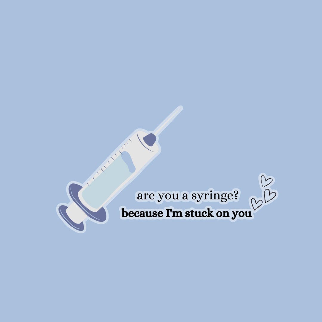 Are You a Syringe? - Printable Sticker - Etsy