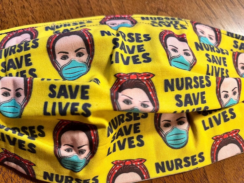 Face Mask Nurses Save Lives - Etsy
