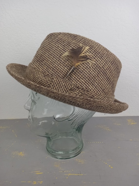 vintage mens wool hat - Gem