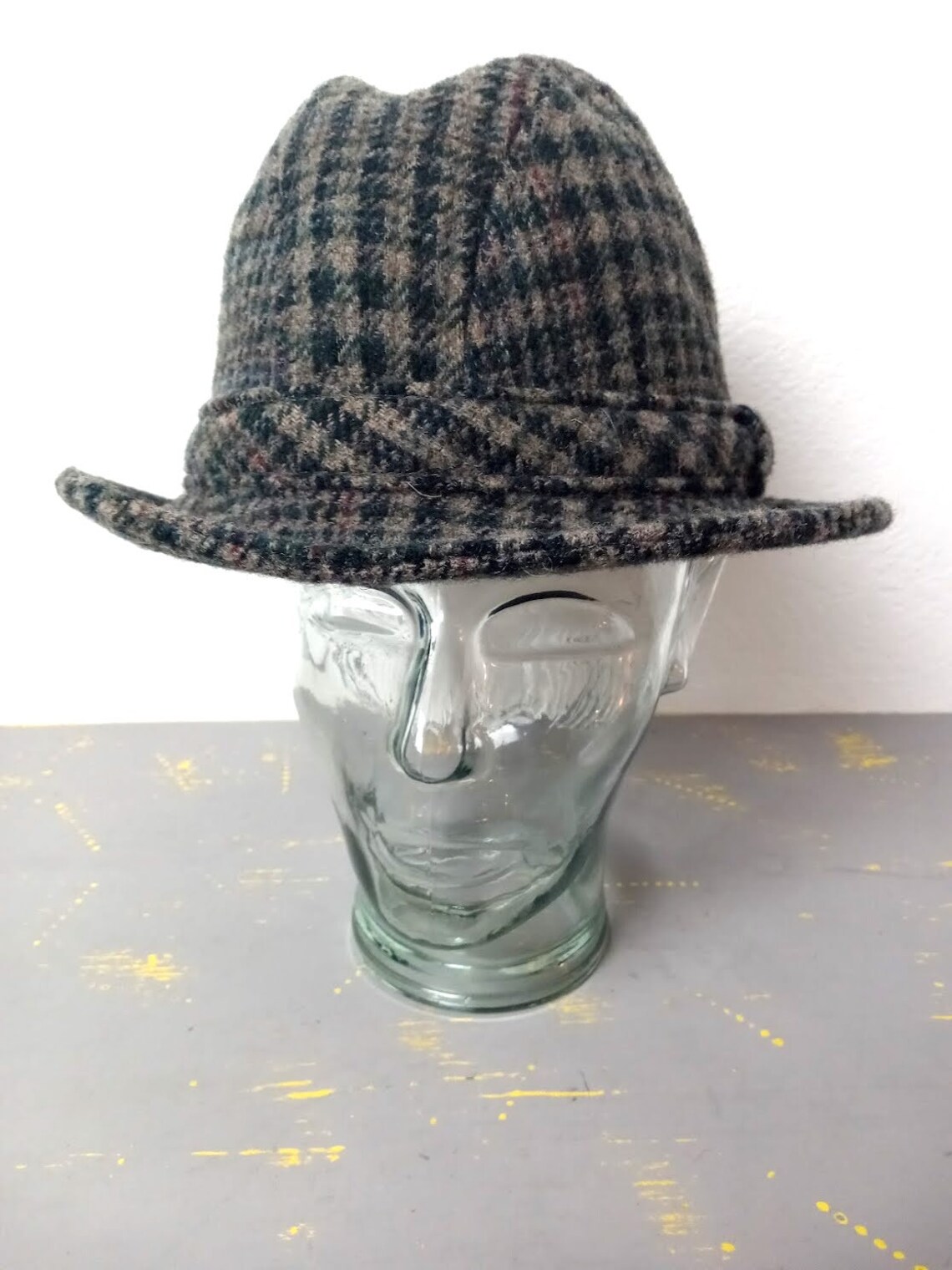 Vintage Pendelton Wool Tweed Trilby Mens Hat - Etsy