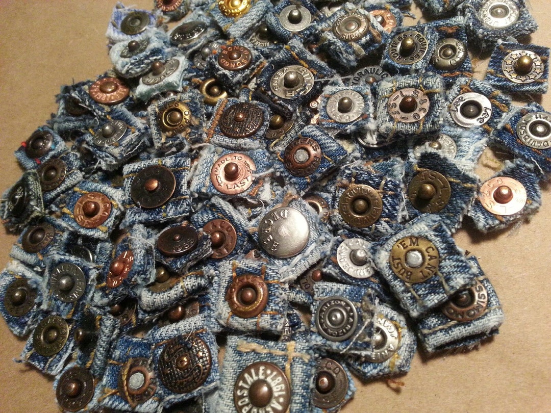 100 RIVETS Reclaimed Blue Jean RIVETS Designer Names Great Variety Name ...