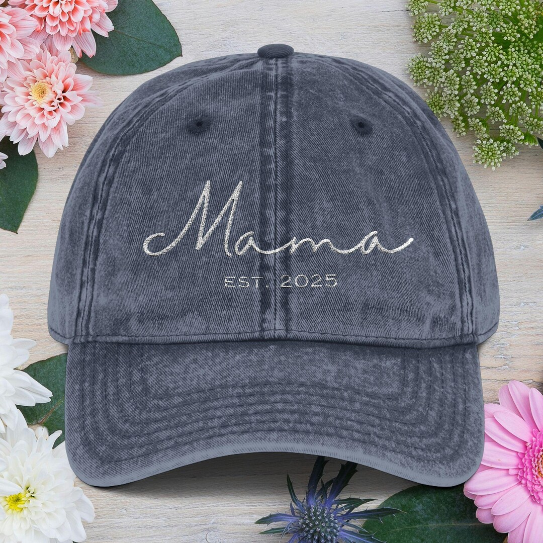 Vintage Mama Cap: Embroidered Cotton Twill Hat - New Mom Gift - Etsy