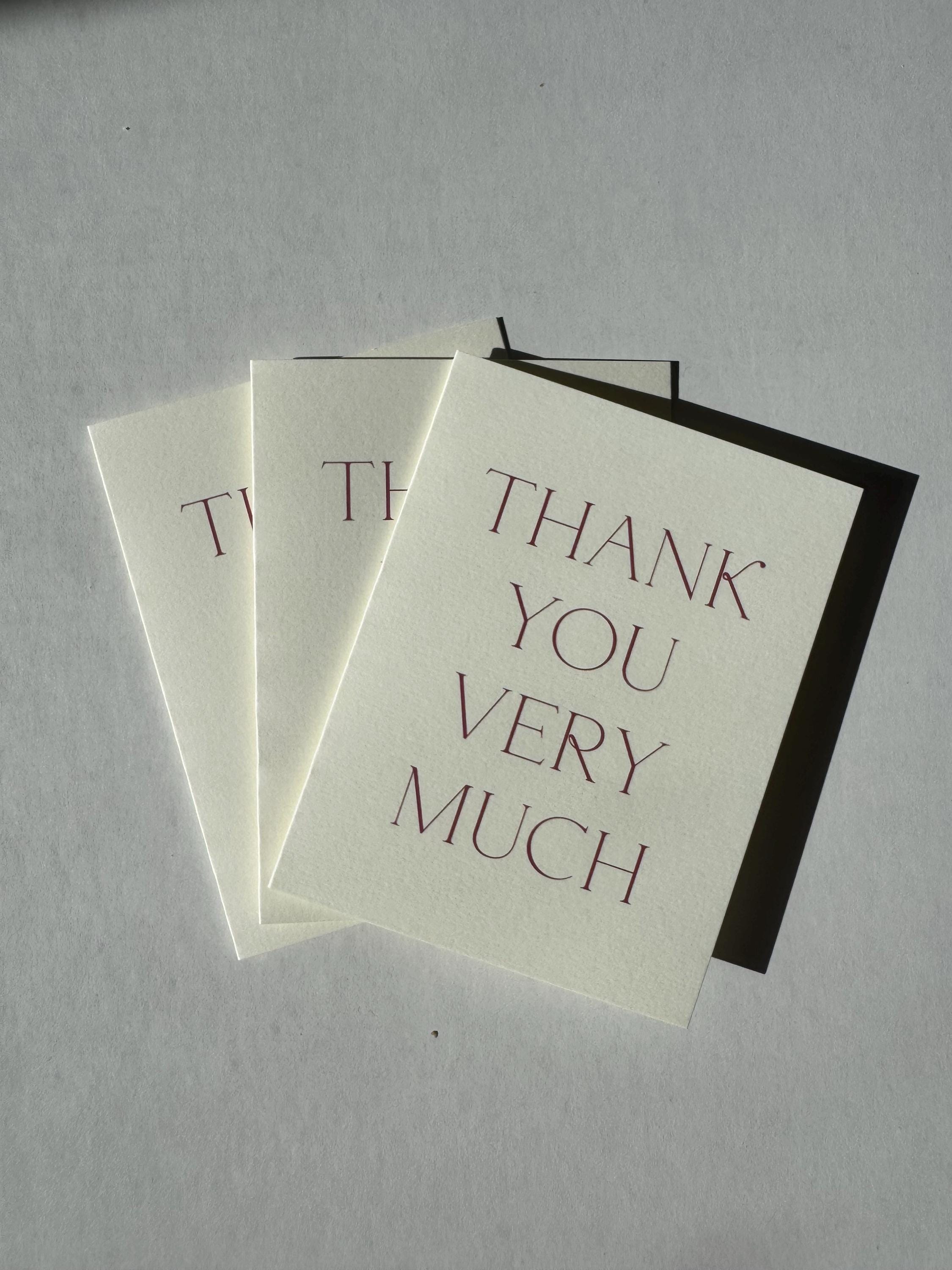 Modern, Refined Thank You Card | Greeting Card | Set of Cards With ...