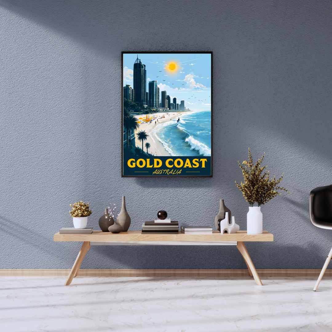 Gold Coast Australia WALL ART POSTER - Etsy