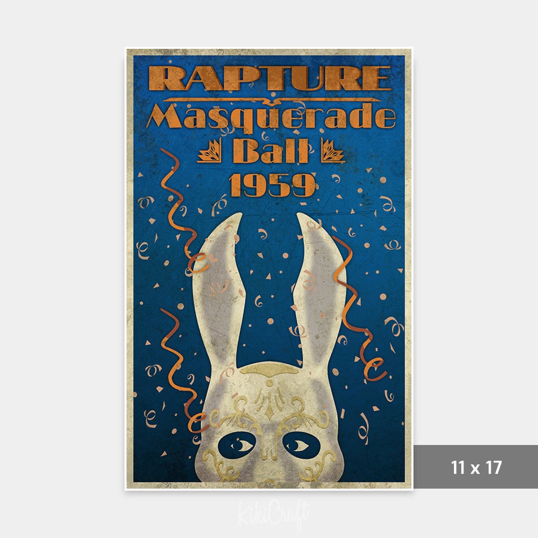 Custom Fan Art Print Bioshock Rapture Masquerade Ball 1959 - Etsy