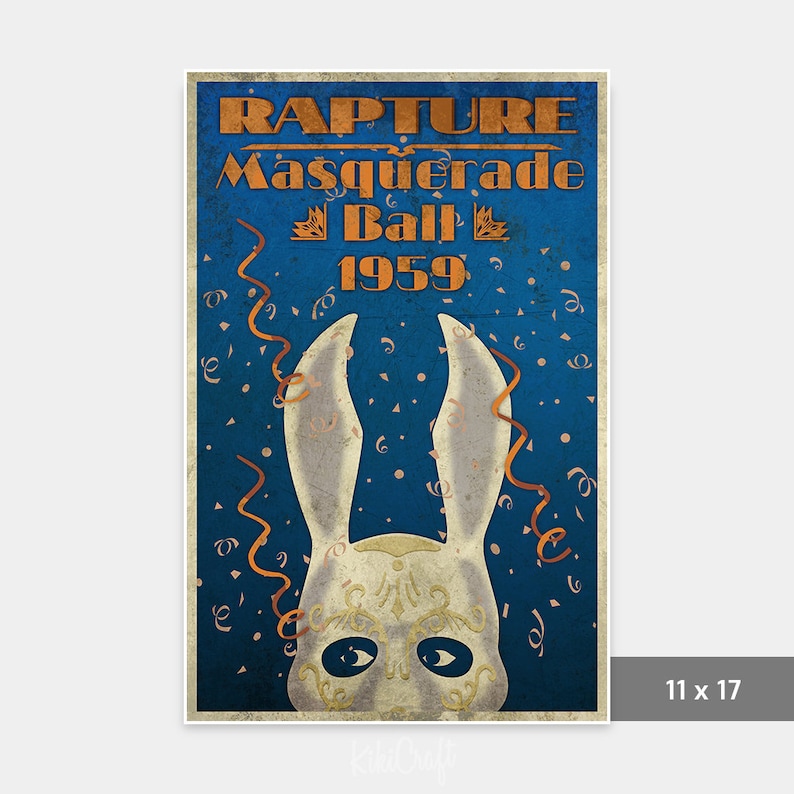 Custom Fan Art Print Bioshock Rapture Masquerade Ball 1959 - Etsy