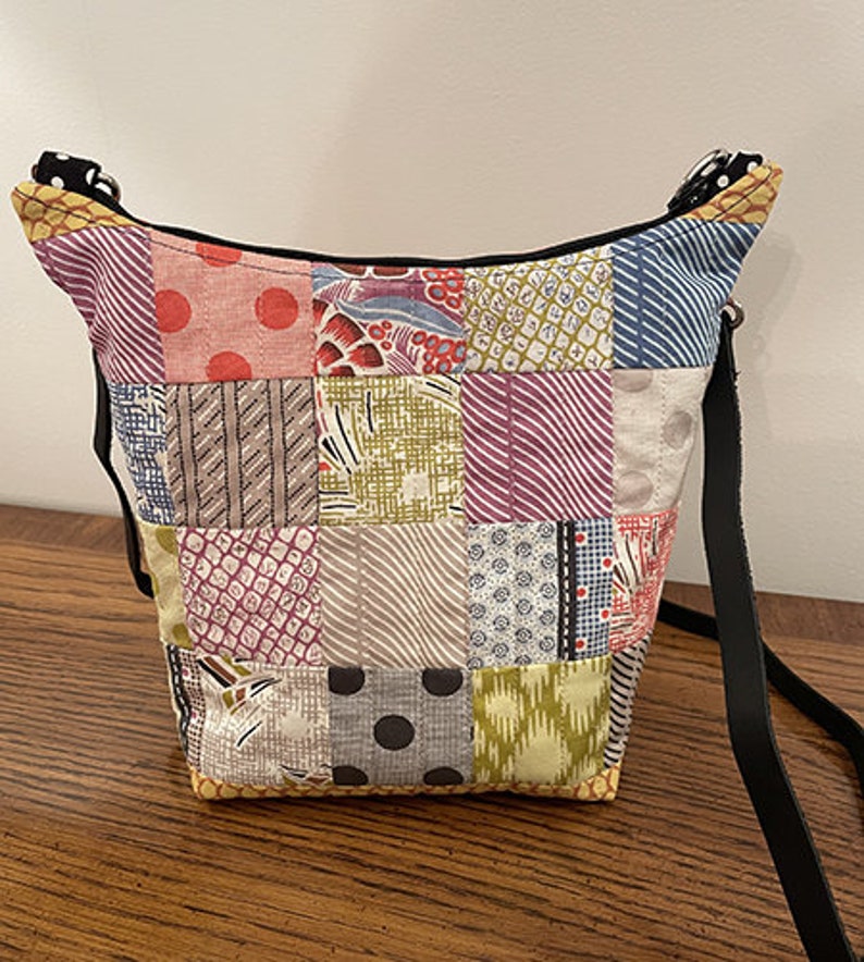 Quilted Patchwork Handbag Purse Winkipop Fabric Handmade Gift for Quilter Quilted Bag Winkipop ...